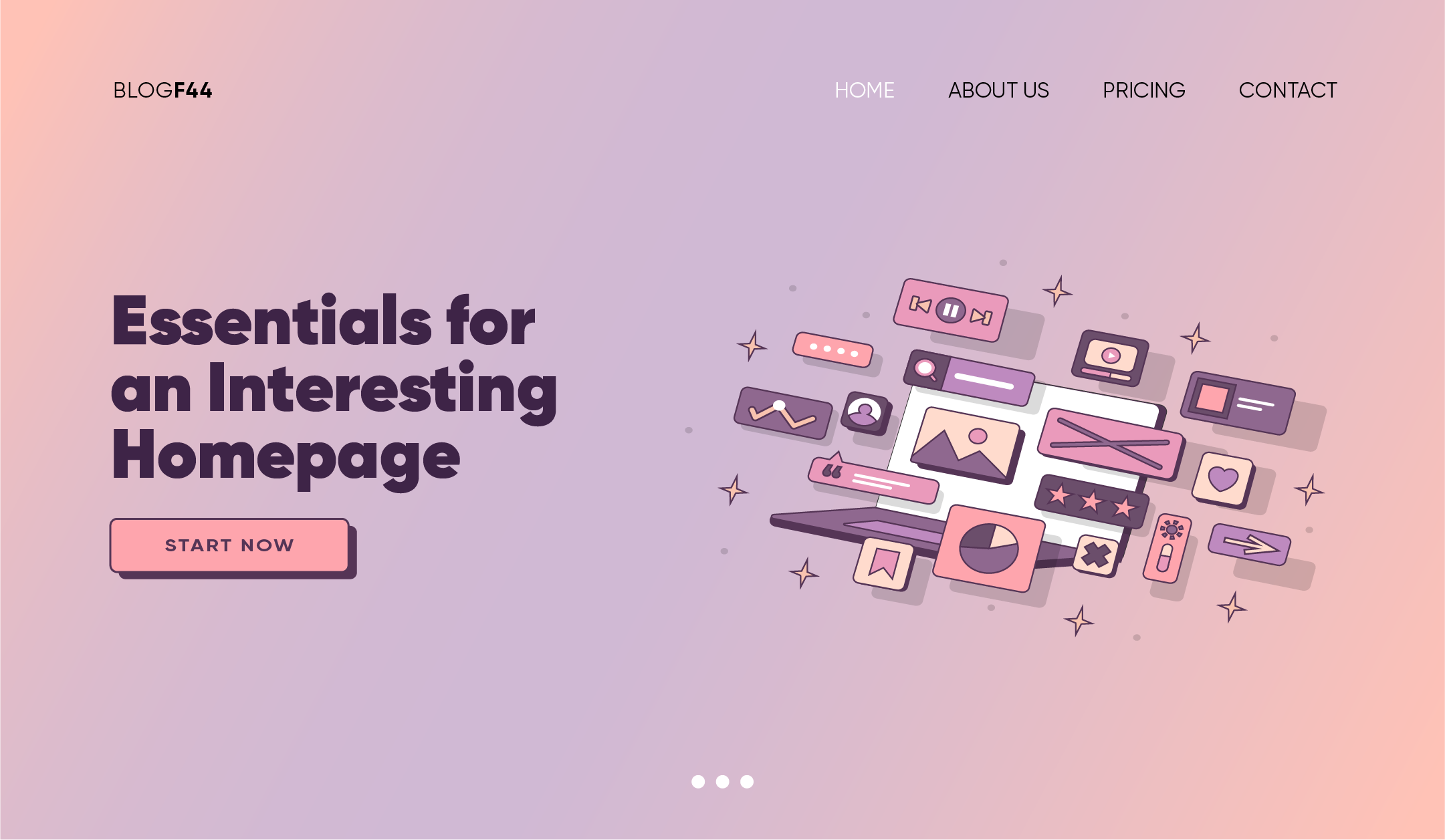Essentials Of An Interesting Homepage Design » Face44